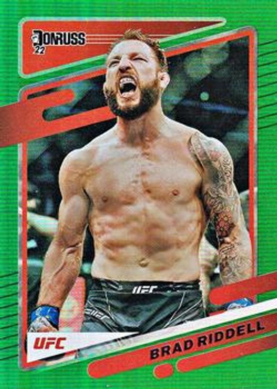 Brad Riddell 2022 Donruss UFC #179 Green Flood Price Guide - Sports ...