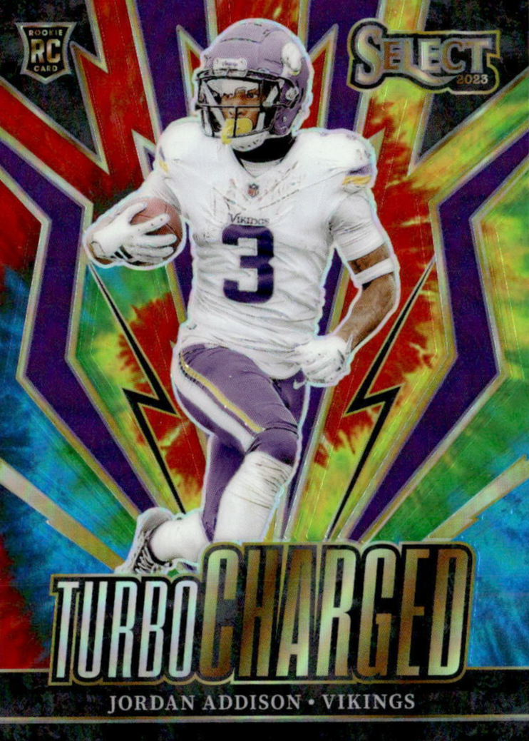 Jordan Addison 2023 Select #TUR-JAD Turbocharged - Tie-Dye /25 Price ...