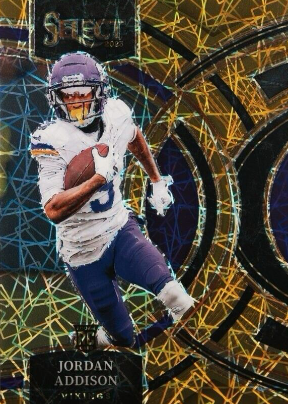 Jordan Addison 2023 Select #194 Premier Level Gold /10 Price Guide ...