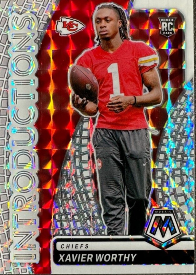 Xavier Worthy 2024 Mosaic #10 Introductions - White /25 Price Guide ...