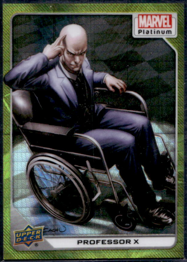 Professor X 2023 Upper Deck Marvel Platinum #62 Yellow Spotlight /399 ...