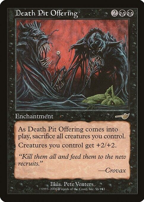 Death Pit Offering Magic: The Gathering Cards Price Guide - Sports Card ...