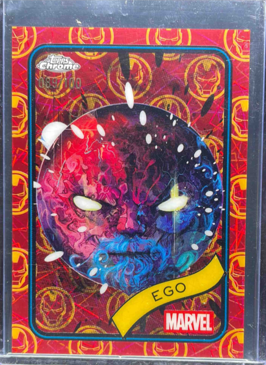 Ego 2025 Topps Chrome #55 Iron Man Red & Gold Lazer Refractor /100 ...