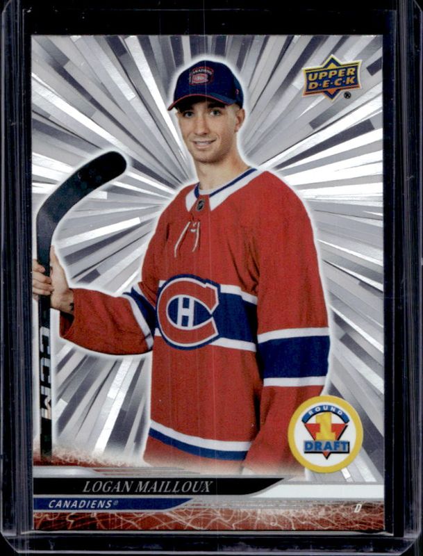 Logan Mailloux 2024 Upper Deck Extended Series #739 Outburst Price ...