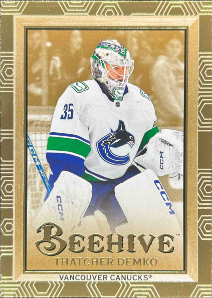 Thatcher Demko 2024 Upper Deck Extended Series #BH-21 Beehive - Gold ...