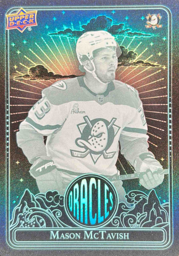 Mason McTavish 2024 Upper Deck Extended Series #O-23 Oracles - Rare ...