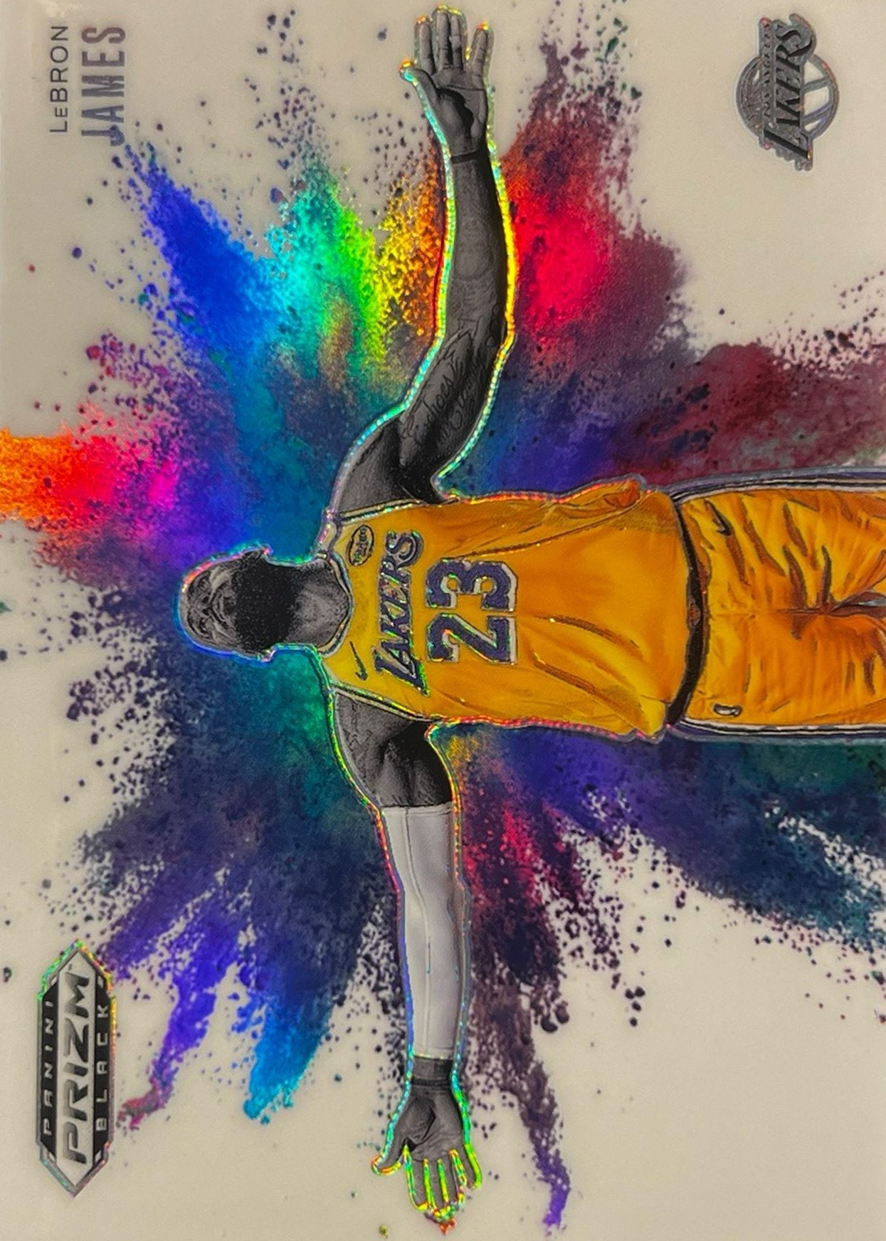 LeBron James 2024 Prizm Black #3 Color Blast /(SSP) (Lakers) Price ...