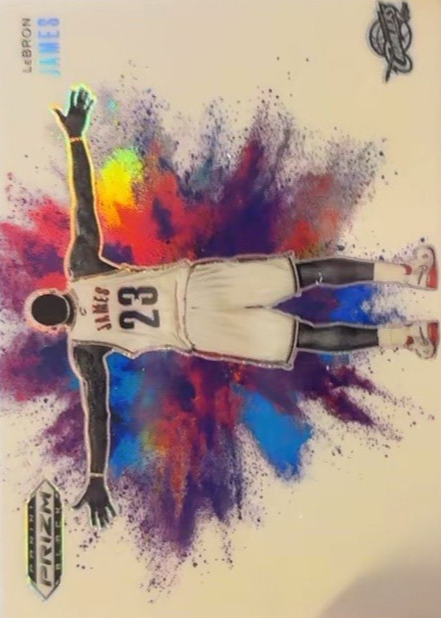 LeBron James 2024 Prizm Black #17 Color Blast /(SSP) (Cavaliers) Price ...