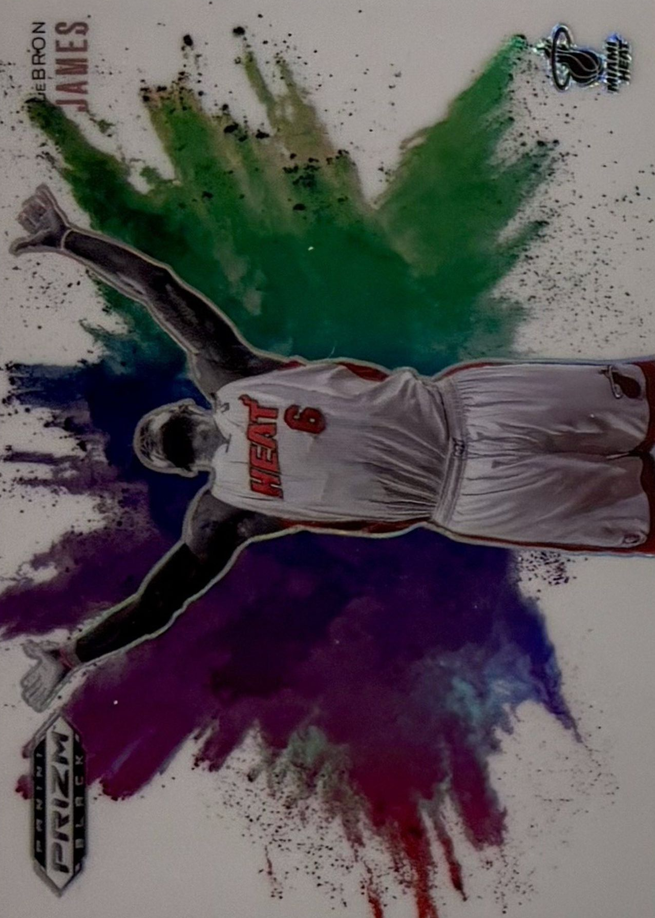 LeBron James 2024 Prizm Black #18 Color Blast /(SSP) (Heat) Price Guide ...