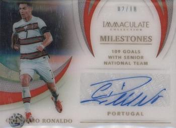Cristiano Ronaldo 2021 Immaculate #MI-CR7 Milestones /25 Price Guide ...