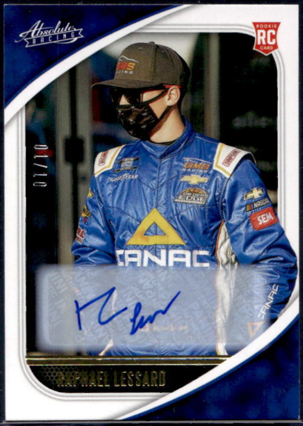 Raphael Lessard 2021 Chronicles NASCAR #5 Absolute Autographs - Gold /5 ...