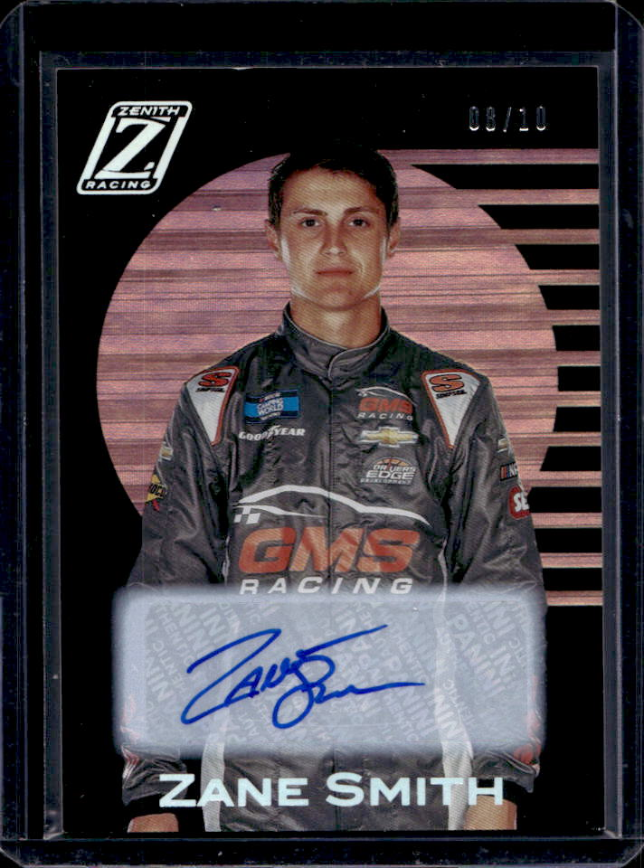 Zane Smith 2021 Chronicles NASCAR #9 Zenith Autographs - Holo Silver ...