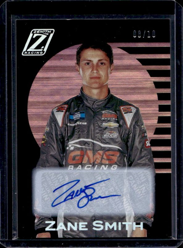 Zane Smith 2021 Chronicles NASCAR #9 Zenith Autographs - Holo Silver ...