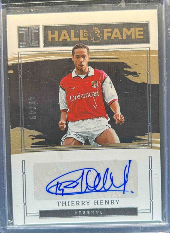 Thierry Henry 2023 Impeccable Premier League #HF-TH Hall of Fame /99 ...
