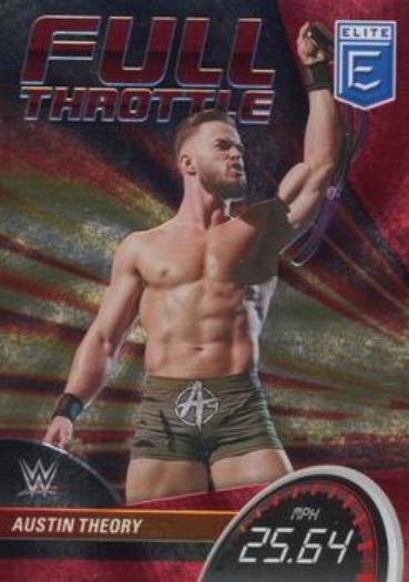 Austin Theory 2023 Elite WWE #12 Full Throttle - Red /99 Price Guide ...