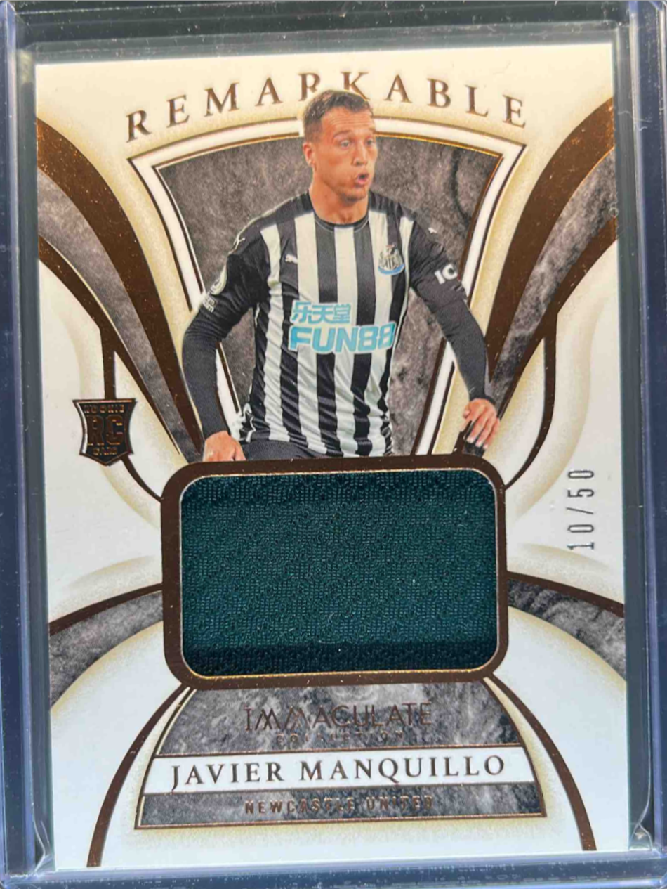 Javier Manquillo 2020 Immaculate #RM-JMQ Remarkable Memorabilia ...