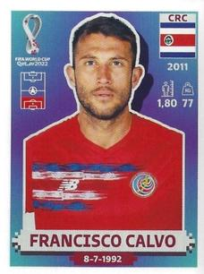 Francisco Calvo 2022 Panini World Cup Stickers #CRC6 Base Price Guide ...