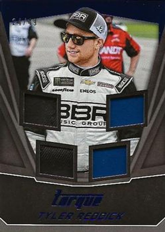 Tyler Reddick 2017 Torque NASCAR #QTR Quad Materials Blue /50 Price ...