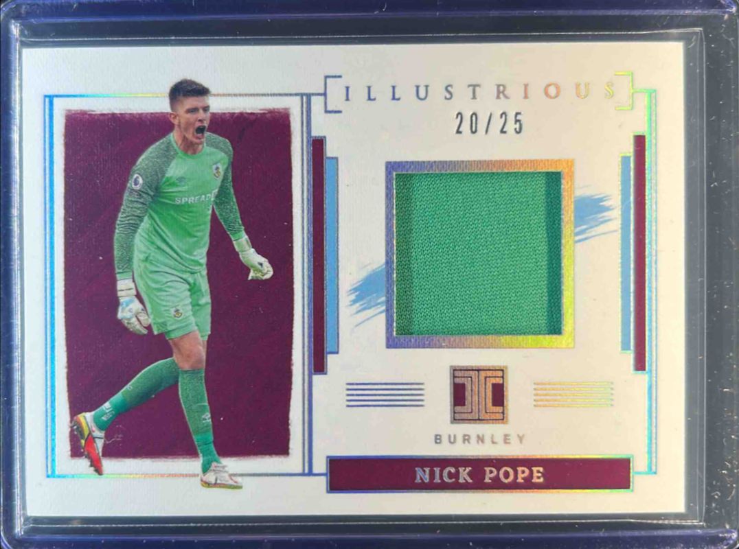 Nick Pope 2021 Impeccable Premier League #IL-NP Illustrious Memorabilia ...