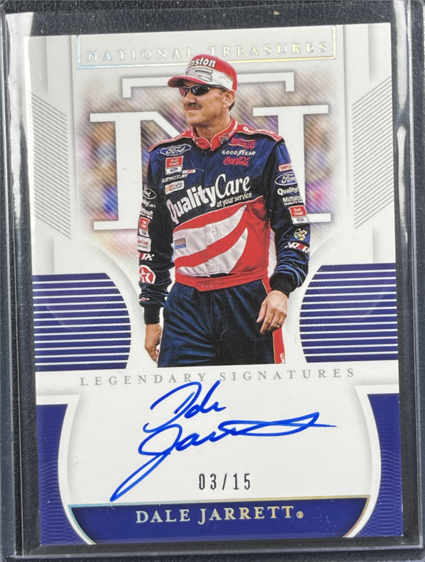 Dale Jarrett 2021 National Treasures NASCAR #LS-DJ Legendary Signatures ...