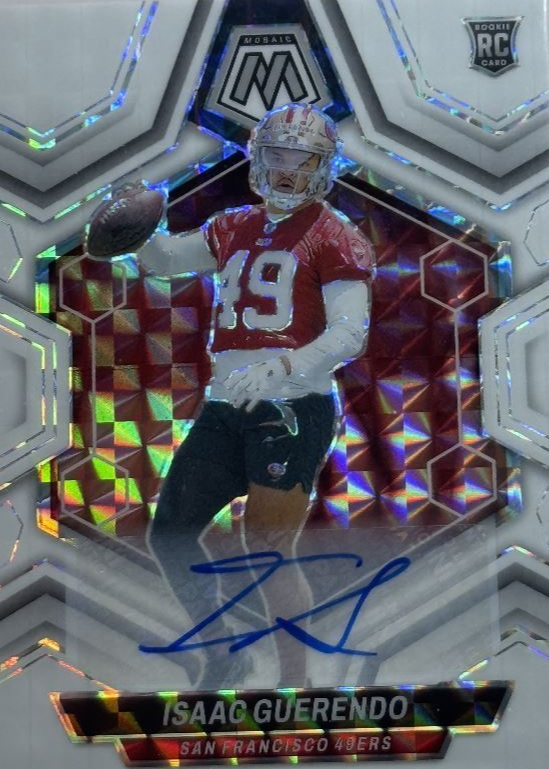Isaac Guerendo 2024 Mosaic #388 Rookie Autographs - White /25 Price ...