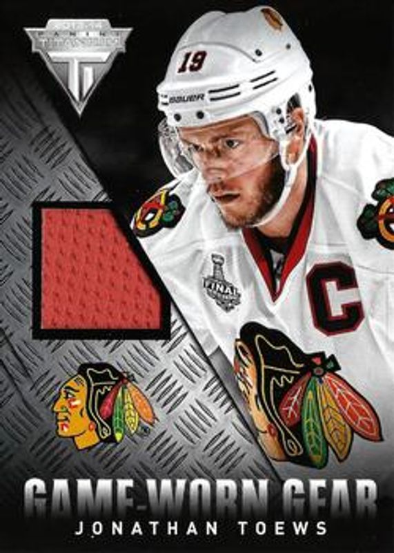 Jonathan Toews 2013 Titanium #GG-JTO Game Worn Gear Price Guide ...