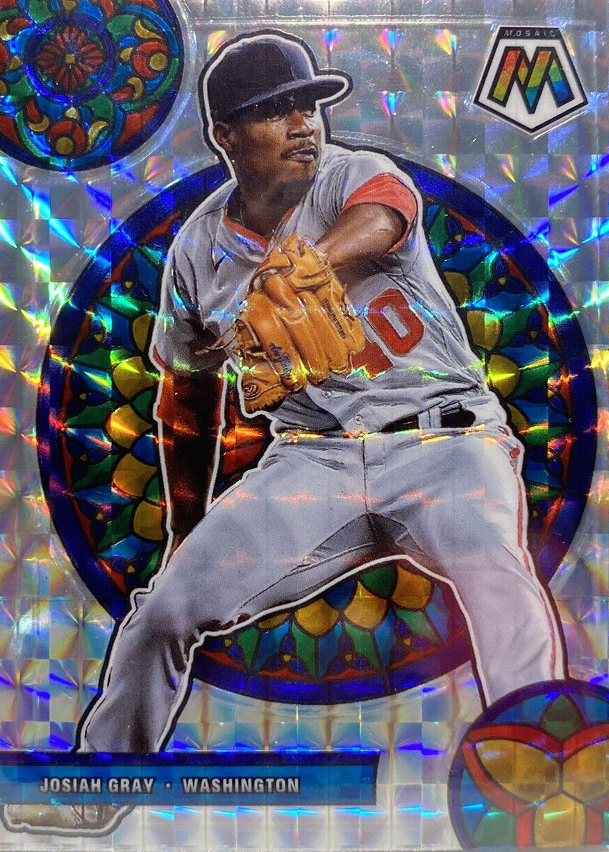 Josiah Gray 2022 Mosaic #GM-19 Glass Mosaic /(SSP) Price Guide - Sports ...