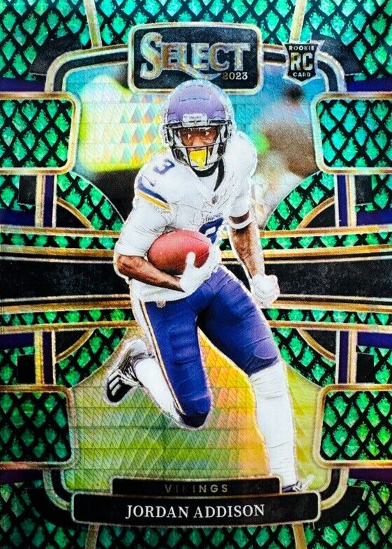 Jordan Addison 2023 Select #66 Concourse Dragon Scale /70 Price Guide ...