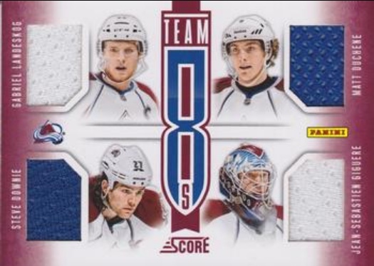 Calvin Pickard / Erik Johnson / Gabriel Landeskog / Jean-Sebastien ...