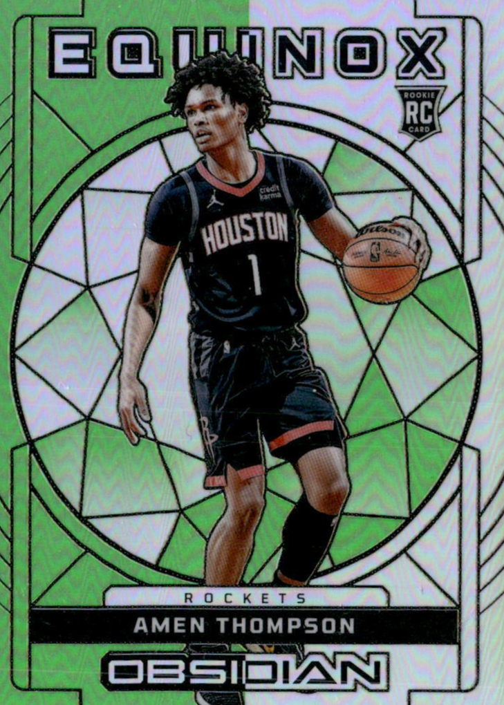 Amen Thompson 2023 Obsidian #33 Equinox - Electric Etch Green Flood /25 ...