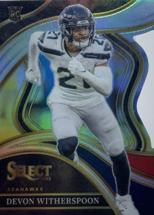 Devon Witherspoon 2023 Select #273 Club Level Black & Red Die-Cut Price ...