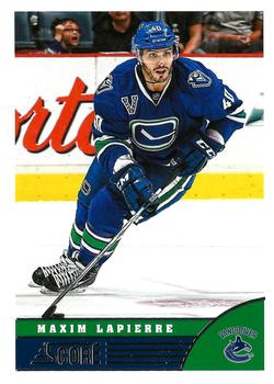 Maxim Lapierre 2013 Score #509 Base Price Guide - Sports Card Investor