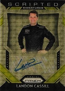 Landon Cassill 2020 Prizm NASCAR #SS-LC Scripted Signatures - Gold ...