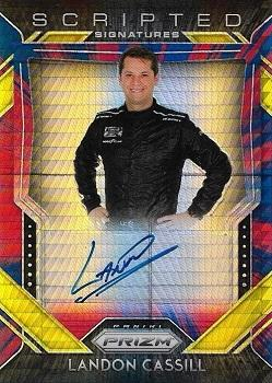 Landon Cassill 2020 Prizm NASCAR #SS-LC Scripted Signatures - Red ...