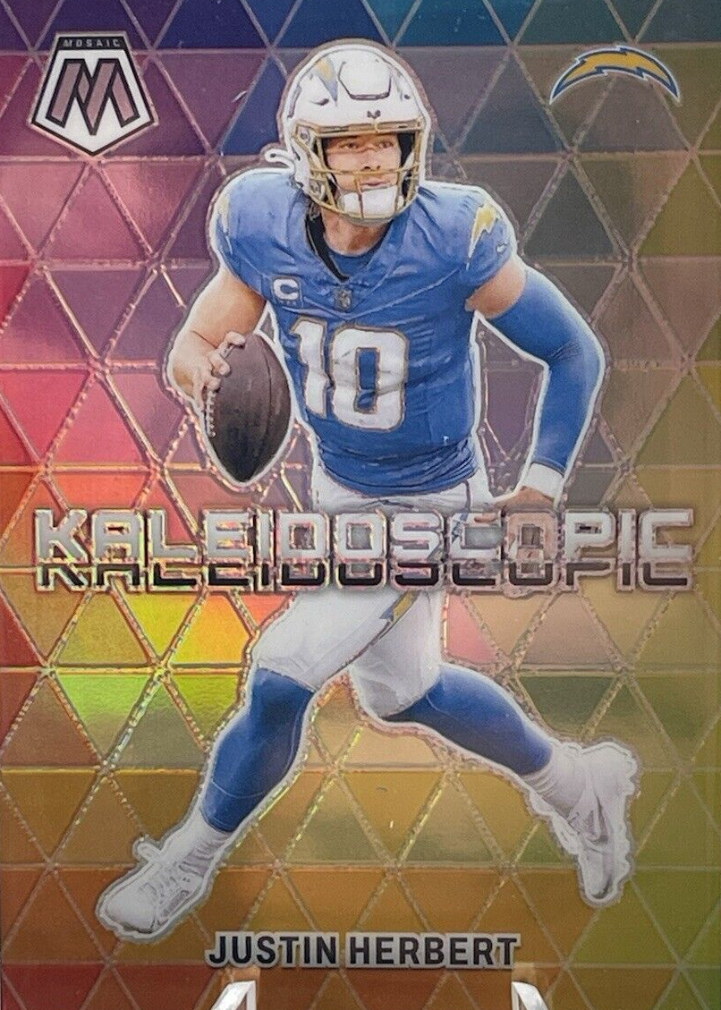 Justin Herbert 2024 Mosaic #11 Kaleidoscopic /(SSP) Price Guide ...