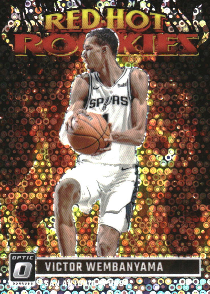 Victor Wembanyama 2023 Optic #2 Red Hot Rookies - Fast Break Price Guide - Sports Card Investor