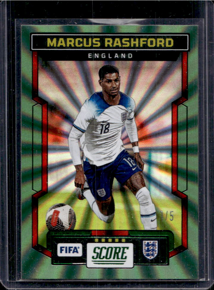 Marcus Rashford 2023 Score FIFA #34 Green Laser /5 Price Guide - Sports ...