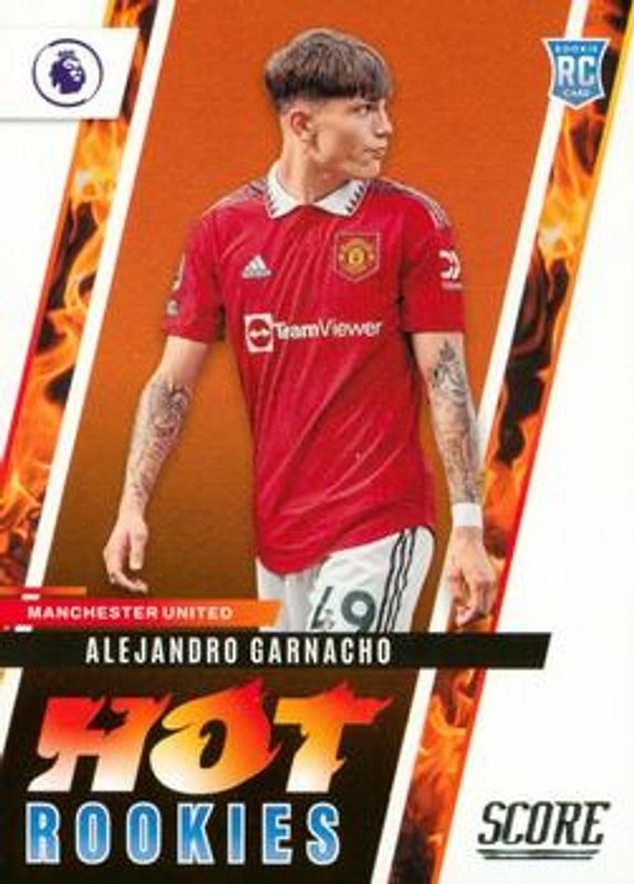 Alejandro Garnacho 2022 Score Premier League #12 Hot Rookies Price ...