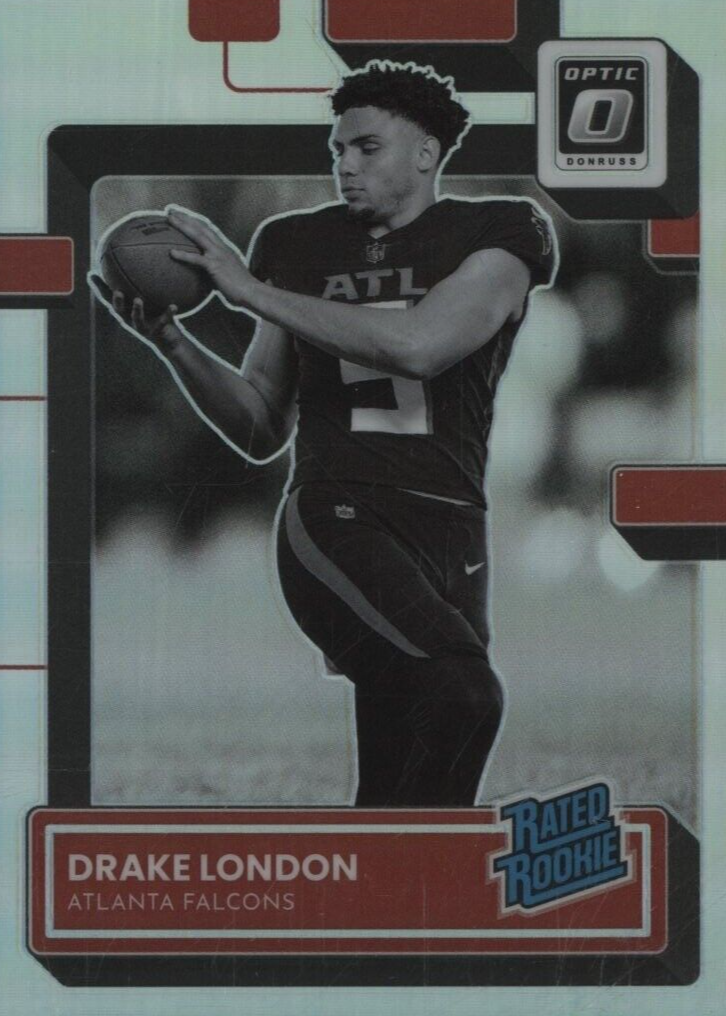 Drake London 2022 Optic #207 Holo Variation Price Guide - Sports Card ...