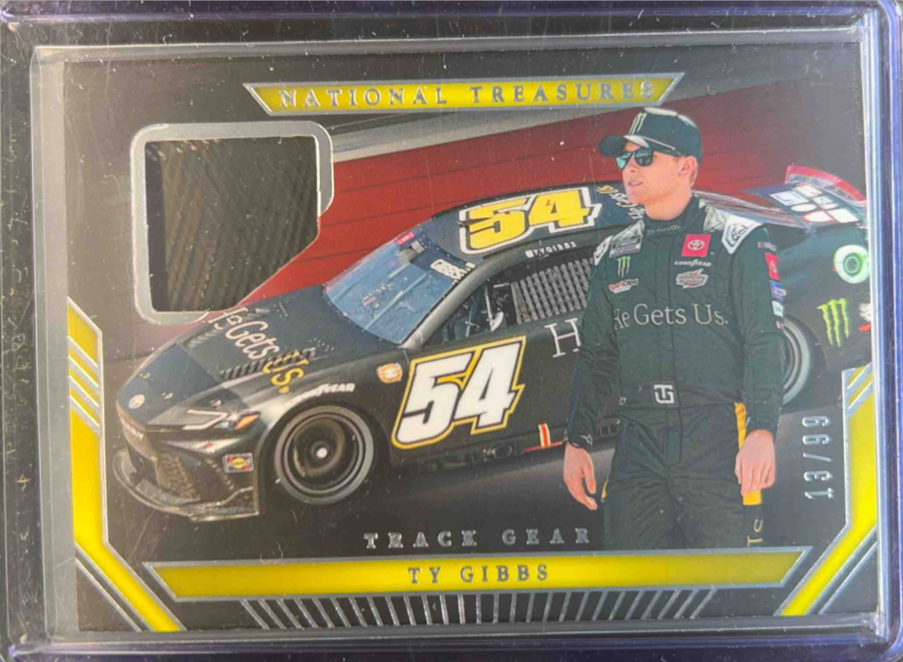 Ty Gibbs 2024 National Treasures NASCAR #TG-TGB Track Gear /99 Price ...
