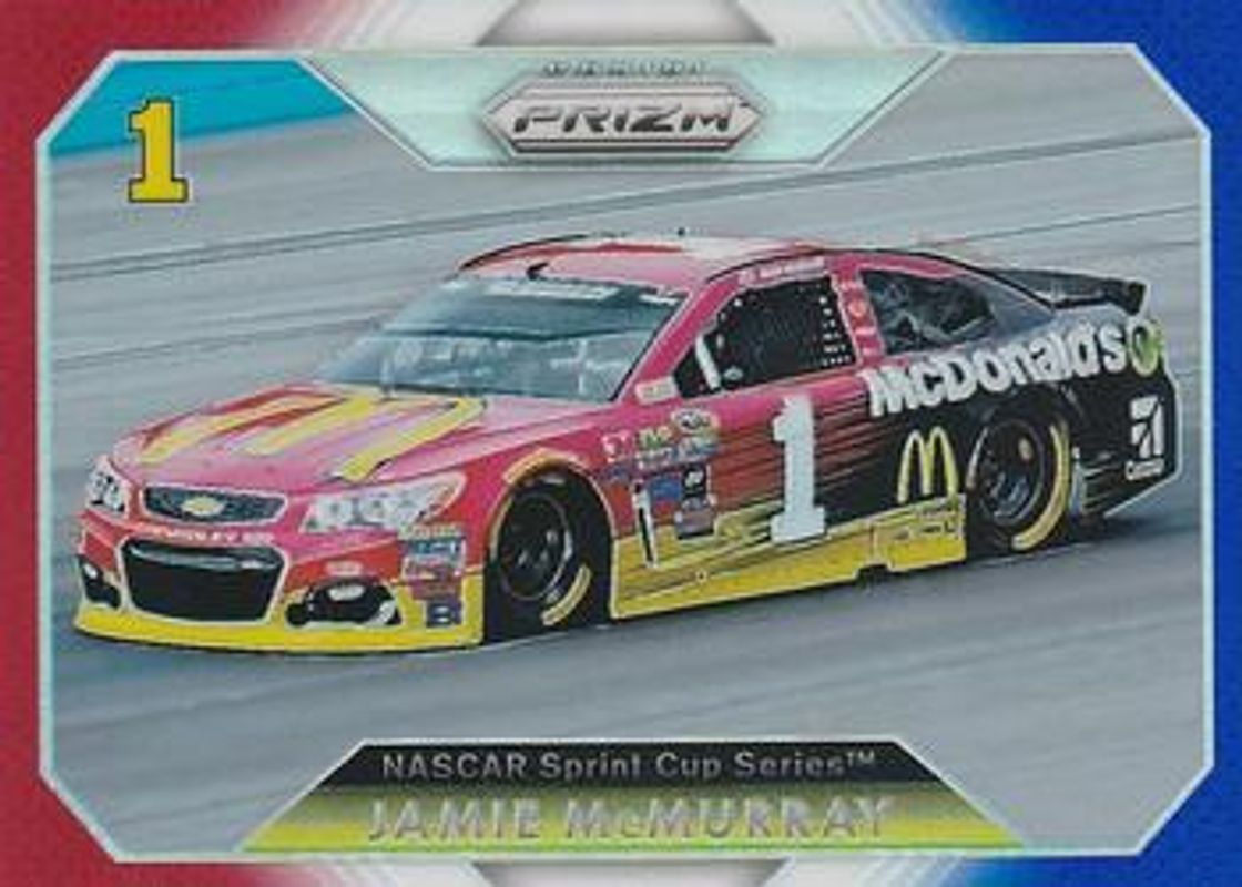 Jamie McMurray 2016 Prizm NASCAR #53 Red White Blue Price Guide ...