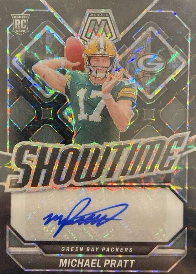 Michael Pratt 2024 Mosaic #SS-MPT Showtime Signatures - Black /1 Price ...