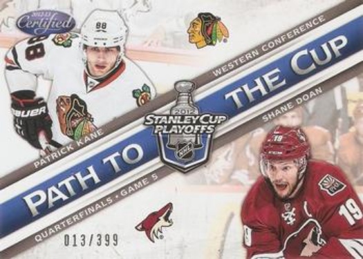 Patrick Kane / Shane Doan 2012 Certified #PCQF15 Path to the Cup ...