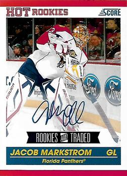 Jacob Markstrom 2010 Score #609 Signatures Price Guide - Sports Card ...