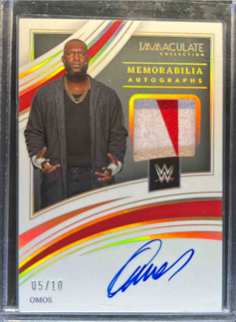 Omos 2022 Immaculate WWE #MA-OMS Memorabilia Autographs - Gold /10 ...