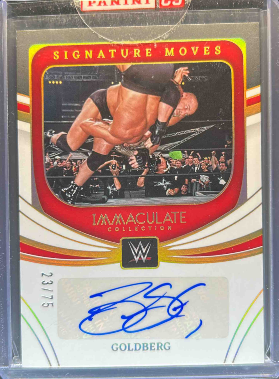 Goldberg 2022 Immaculate WWE #SM-GBG Immaculate Signatures Moves /49 ...