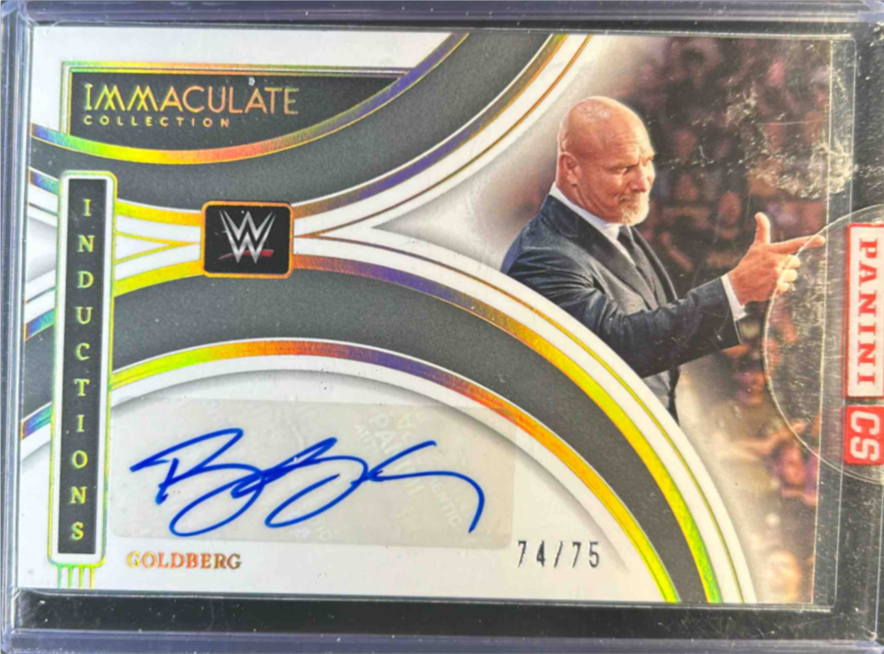 Goldberg 2022 Immaculate WWE #17 Immaculate Inductions /75 Price Guide ...
