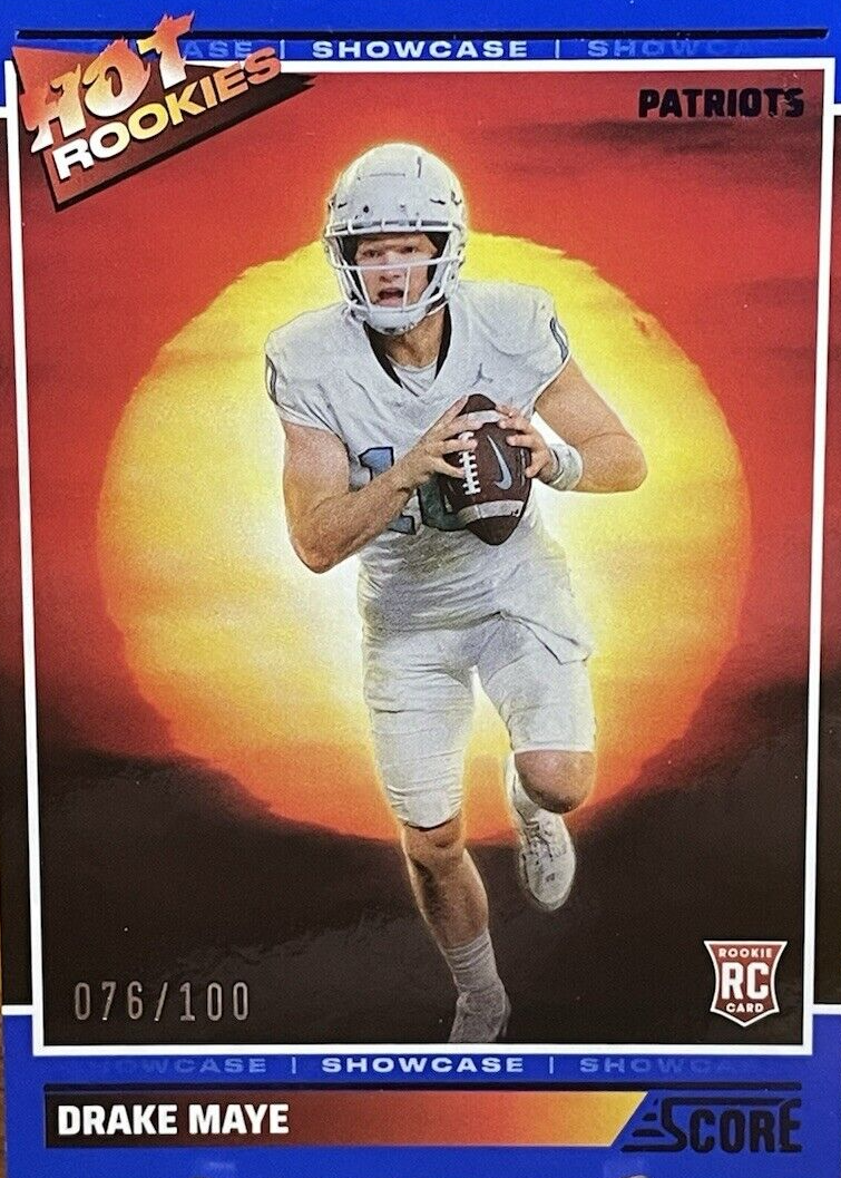 Drake Maye 2024 Score #2 Hot Rookies - Showcase /100 Price Guide - Sports Card Investor