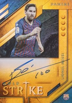 Lionel Messi 2019 Gold Standard #GS-LM Gold Strike Autographs Price ...