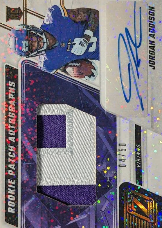 Jordan Addison 2023 Zenith #220 Rookie Patch Auto - Copper /50 Price ...